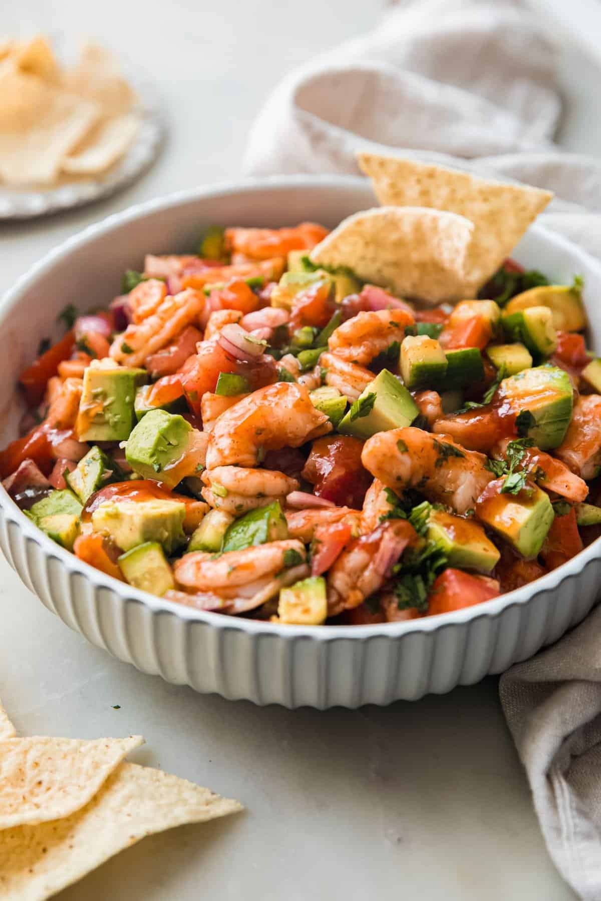 Mexican Shrimp Cocktail Recipe (+ in Avocados!) | Little Spice Jar