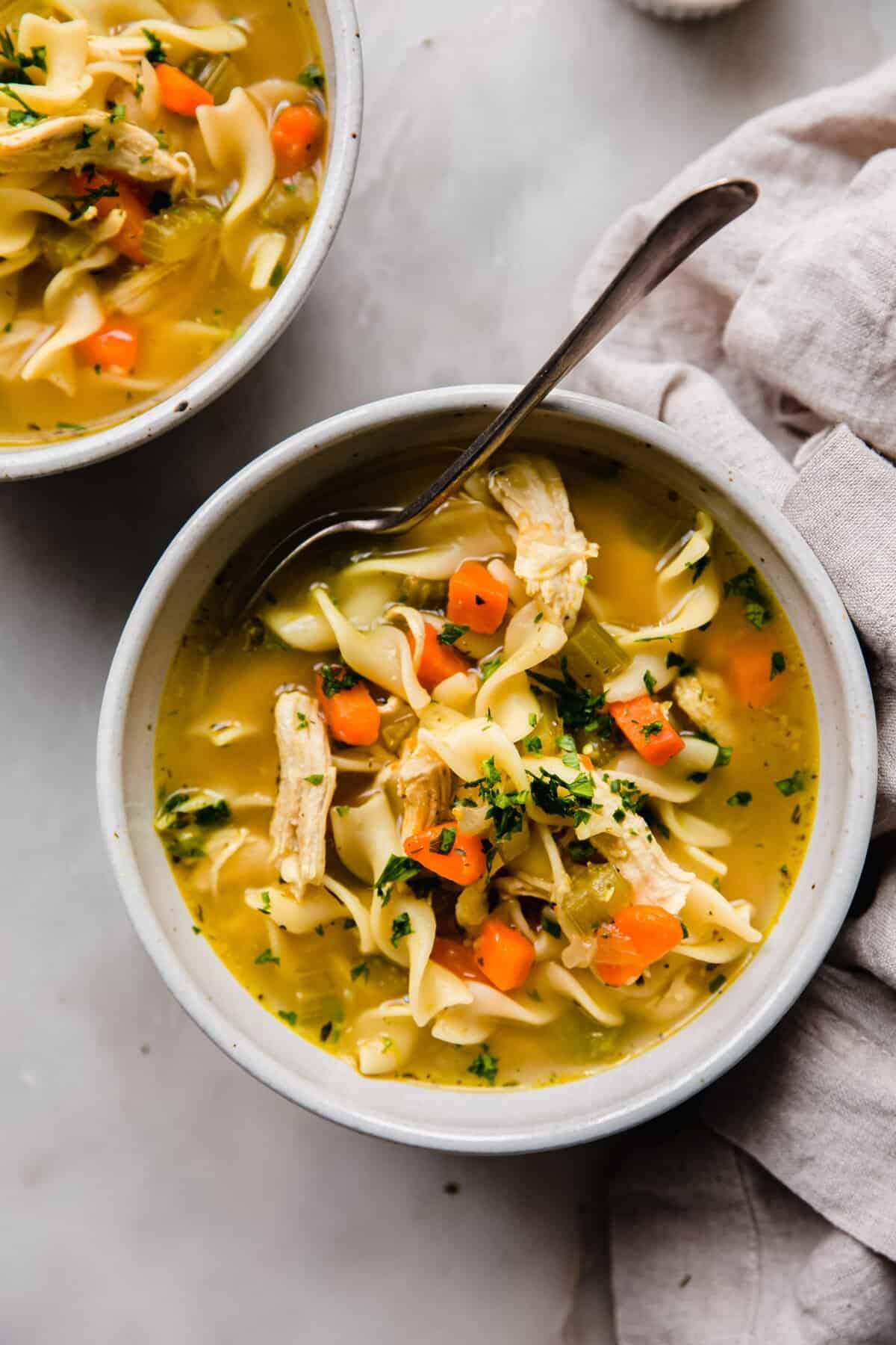 Flu Fighting Chicken Noodle Soup Recipe Little Spice Jar