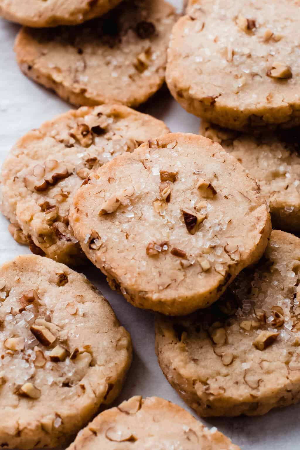 Easy Maple Pecan Shortbread Cookies (Pecan Sandies) - Little Spice Jar