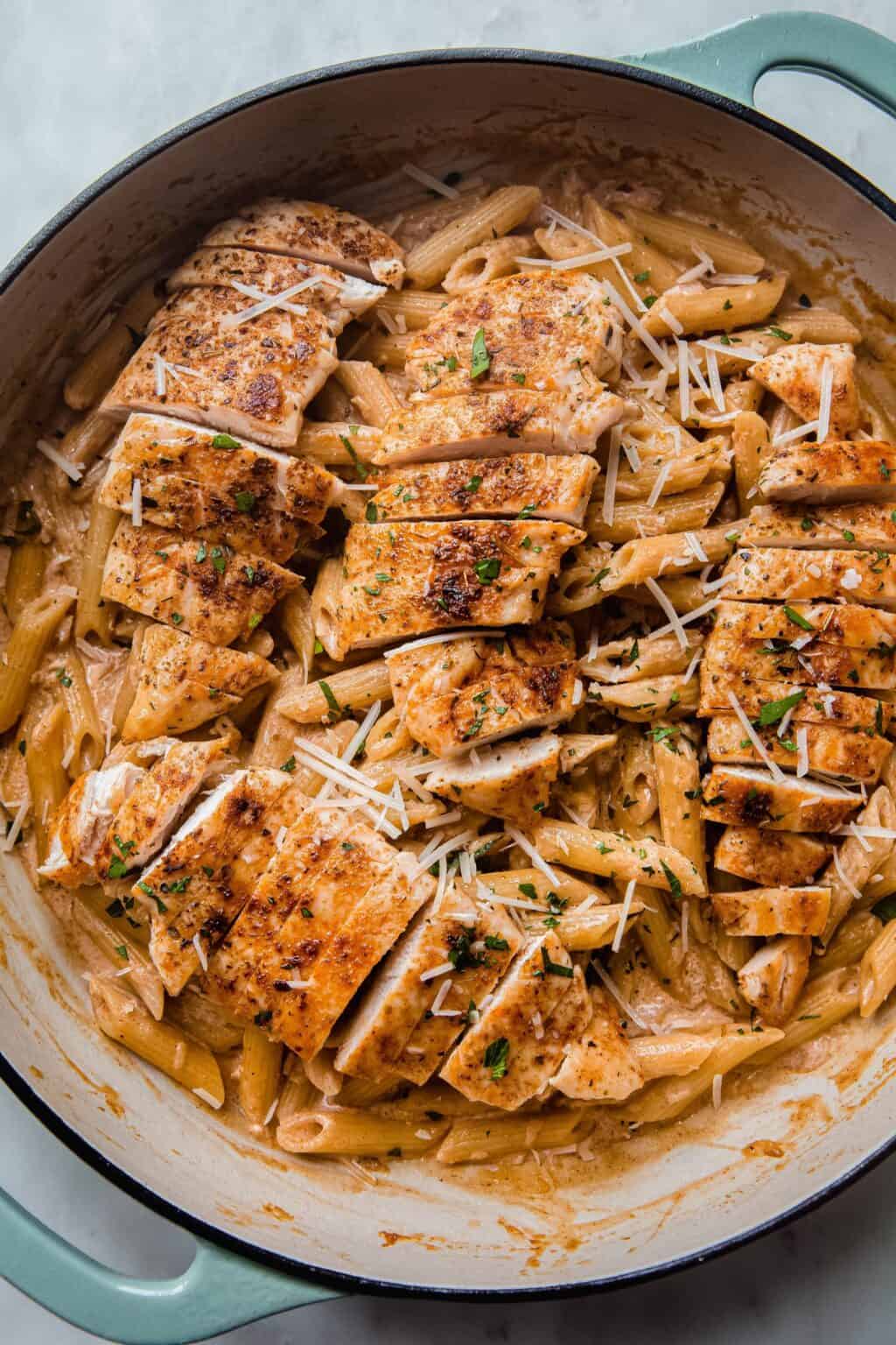 Creamy Chicken Paprika Pasta Recipe - Little Spice Jar