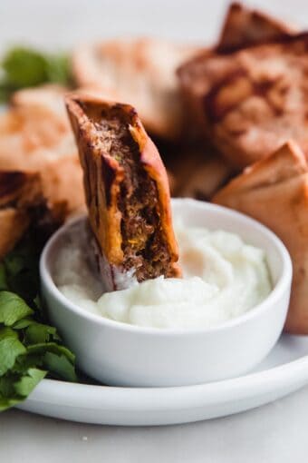 Lebanese Meat Stuffed Pitas (Arayes) Recipe | Little Spice Jar