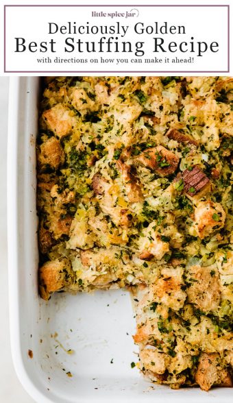 Best Herb Stuffing Recipe for Thanksgiving | Little Spice Jar