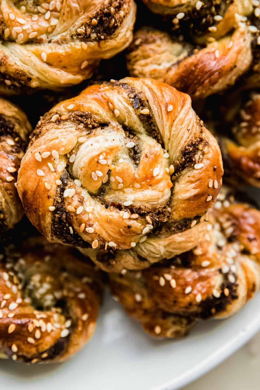 Za'atar Puff Pastry Twists Recipe | Little Spice Jar