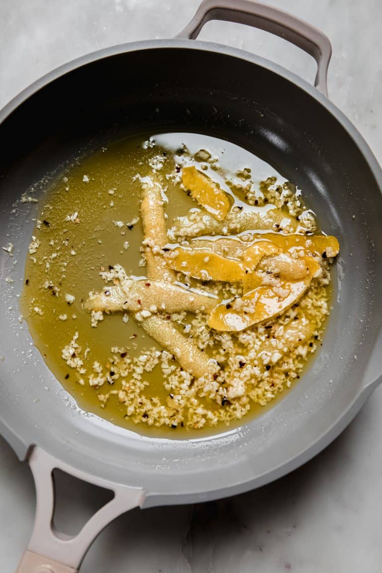 Lemon Garlic Pasta Recipe (Pasta al Limone) | Little Spice Jar