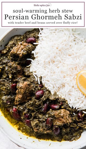 Ghormeh Sabzi Recipe (Persian Herb Stew) | Little Spice Jar