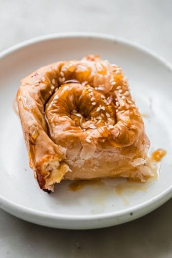 Crispy Feta Cheese Filo Pastry Spirals Recipe | Little Spice Jar