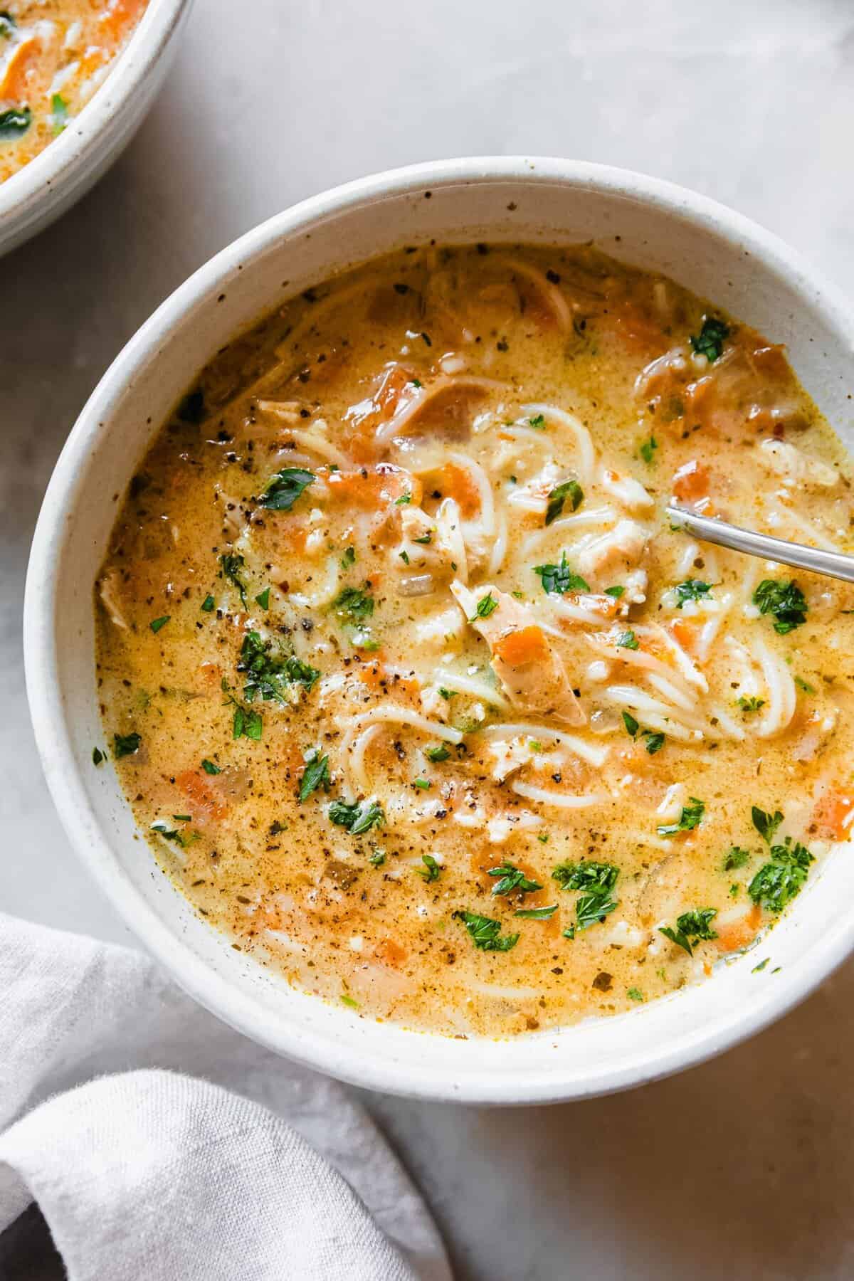 Turkish Chicken Soup Recipe (Tavuk Cobasi) - Little Spice Jar
