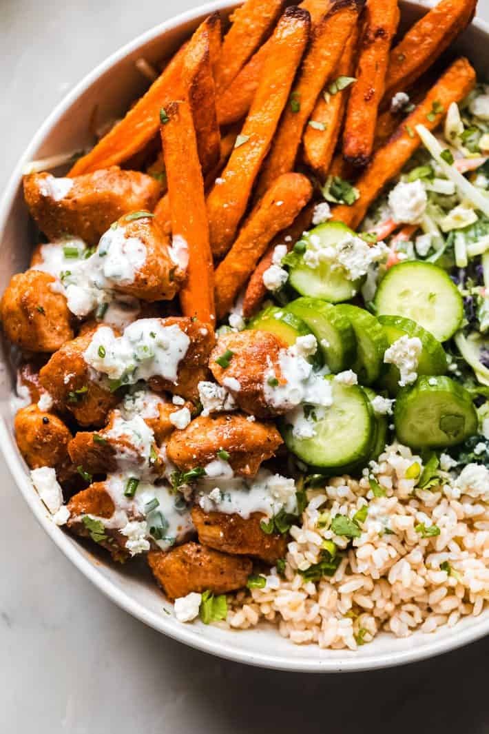 Spicy Chicken Tzatziki Bowls Recipe | Little Spice Jar