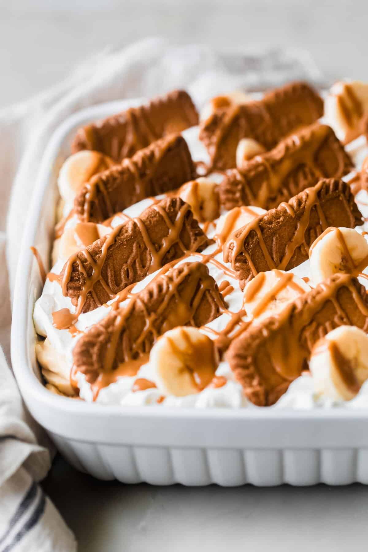Biscoff Banana Pudding Recipe with Dulce de Leche | Little Spice Jar