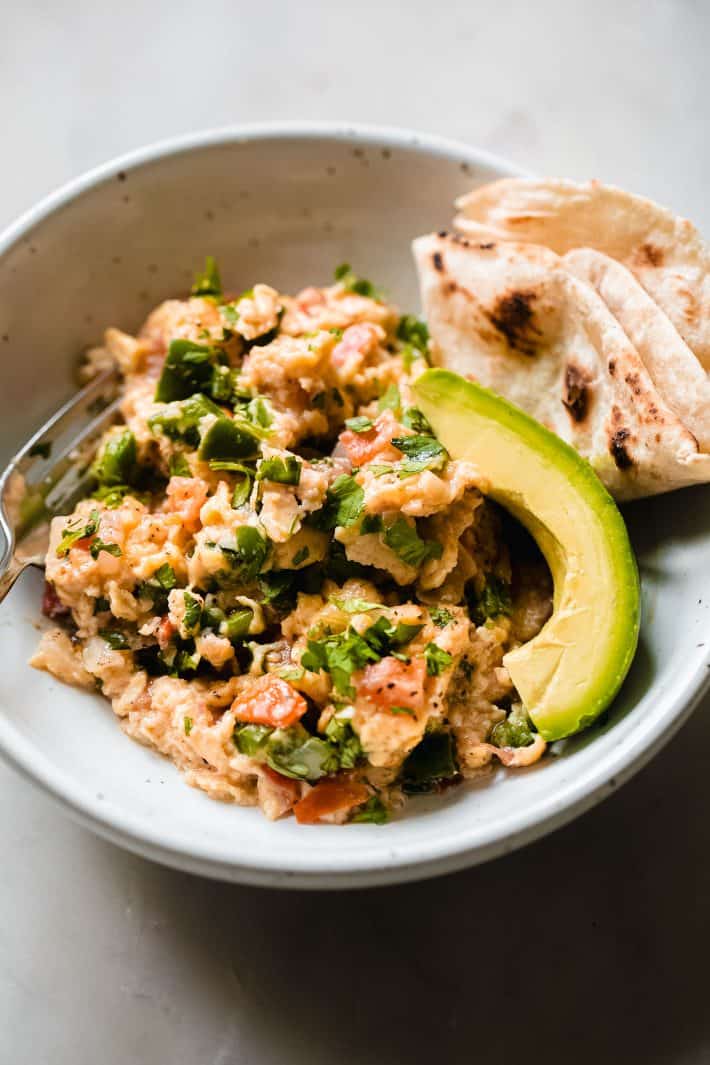 Huevos a la Mexicana (Mexican Scrambled Eggs) - Little Spice Jar