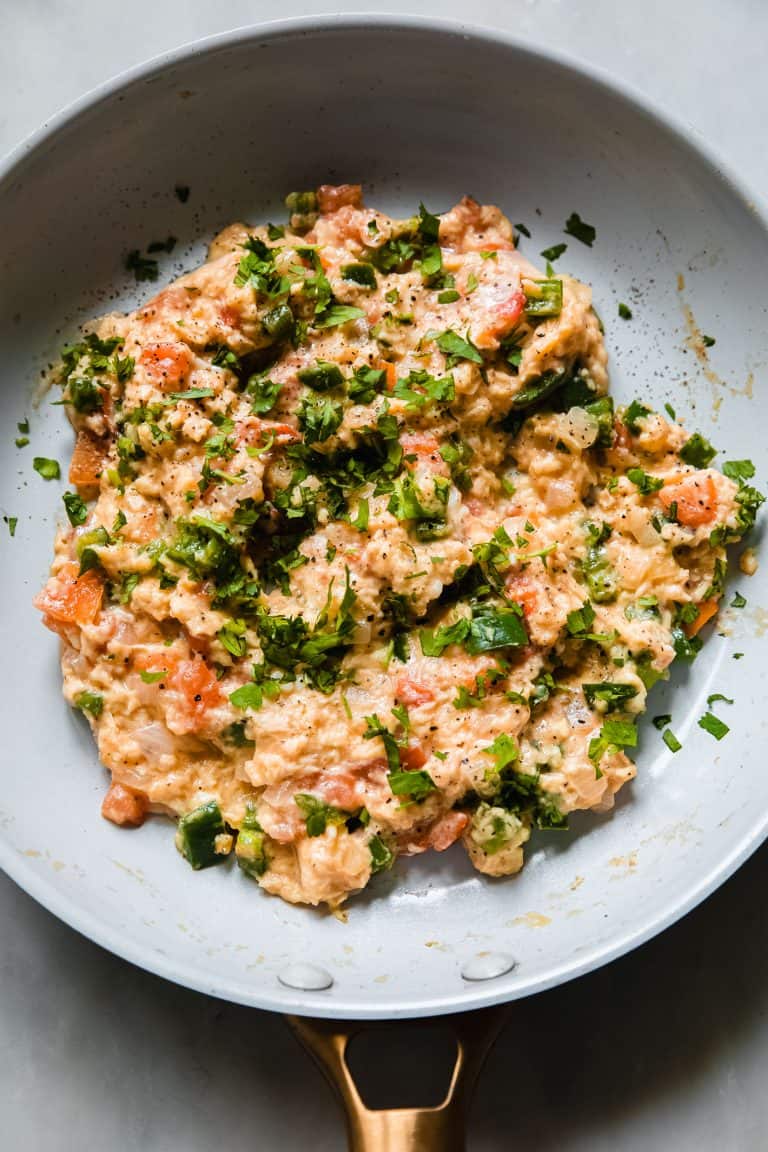 Huevos a la Mexicana (Mexican Scrambled Eggs) - Little Spice Jar
