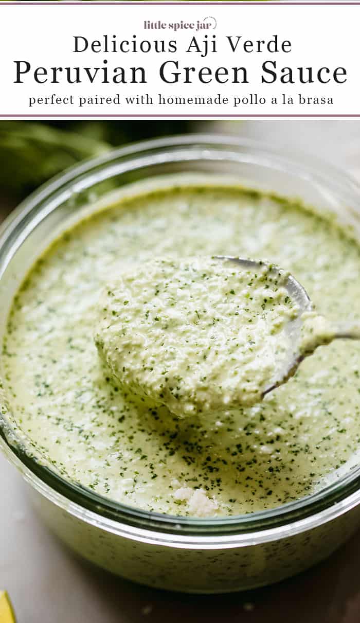 Aji Verde Recipe (Peruvian Green Sauce) | Little Spice Jar