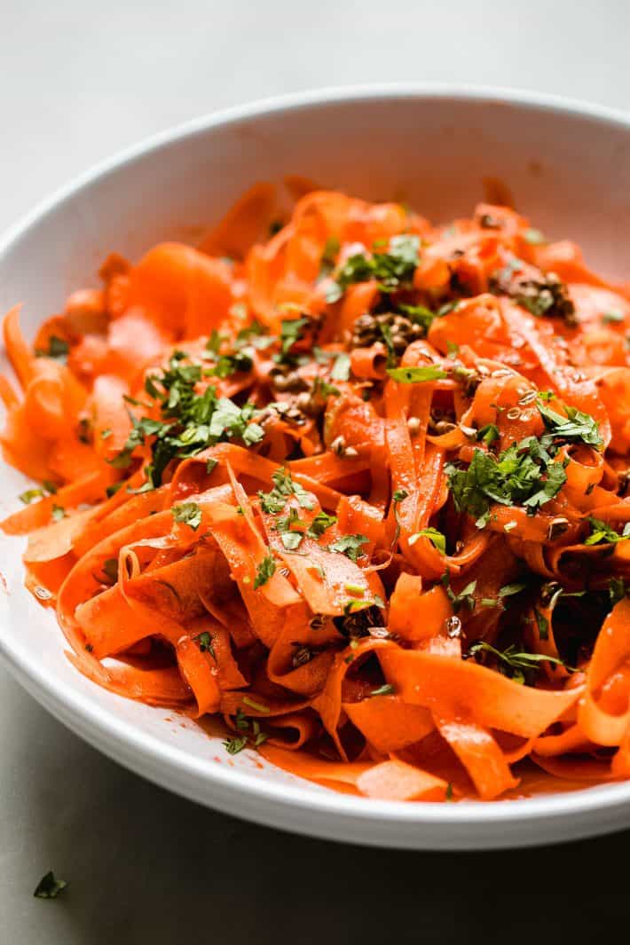 Spicy Raw Carrot Salad - Little Spice Jar